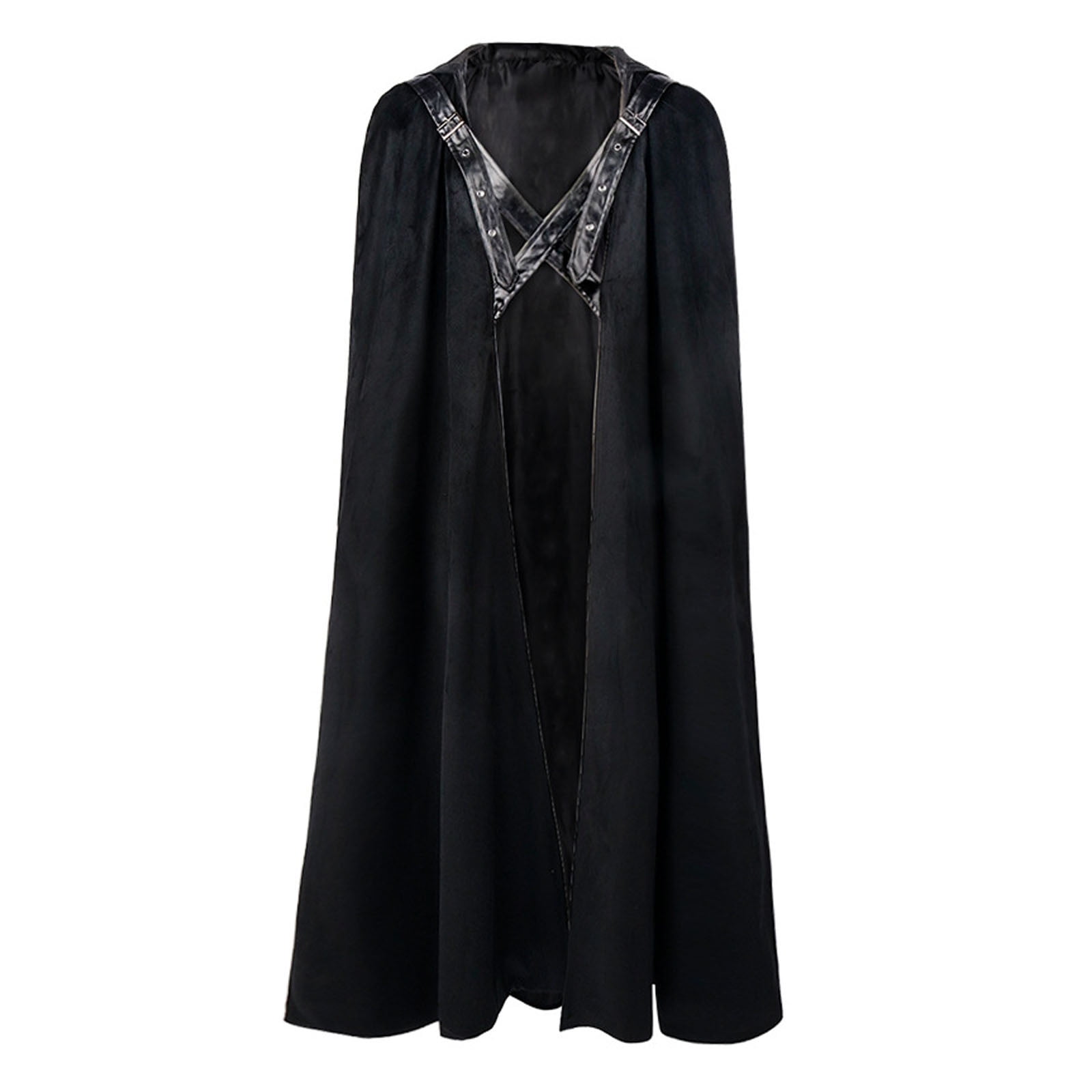 Odeerbi Halloween Witch Cape Gothic Steampunk Cowl Hooded Long Cloak ...