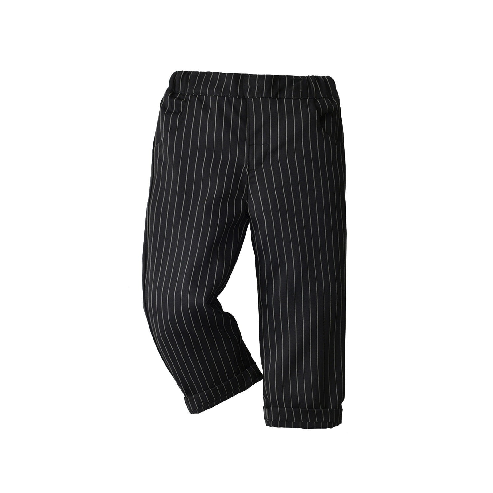 Odeerbi Infant Boys Dress Pants Striped Suit Pants Uniforms Pants Kids ...