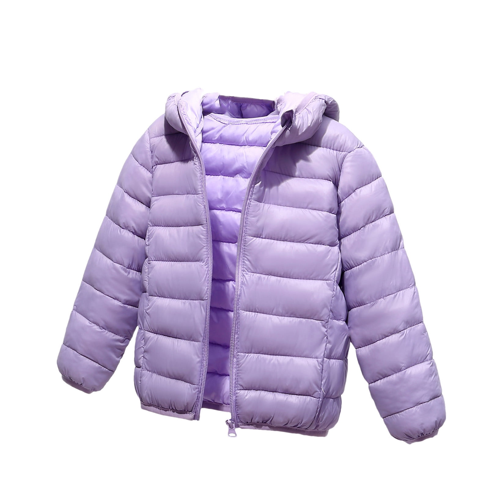 Odeerbi Kids Boys Girls Winter Down Jacket Thermal Puffer Coat Kids Cute Solid Color Casual Keep ...
