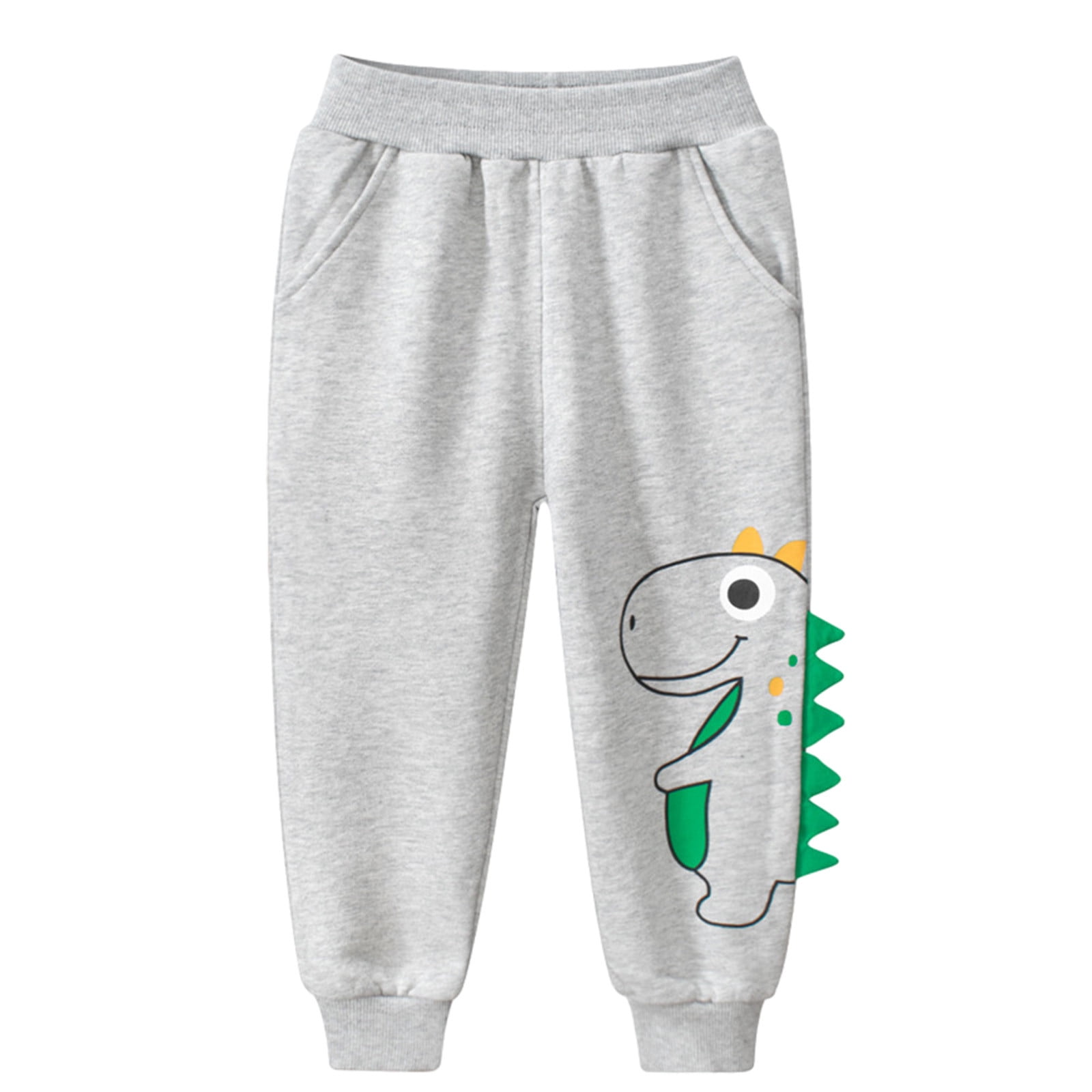 Odeerbi Kids Boys Jogger Pants Dinosaur Cotton Sweatpant 1-10 Years ...