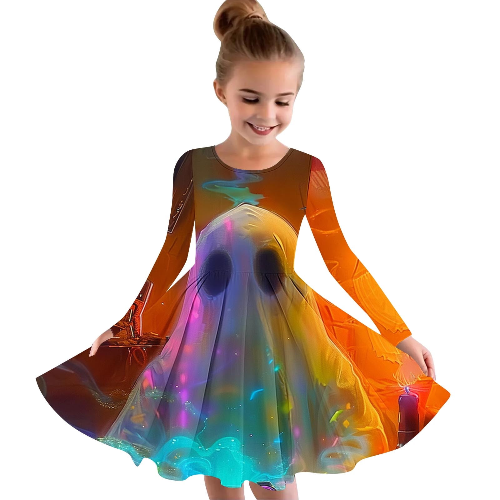 Odeerbi Kids Girls Halloween Dresses Role Play Stage Performance Dress ...