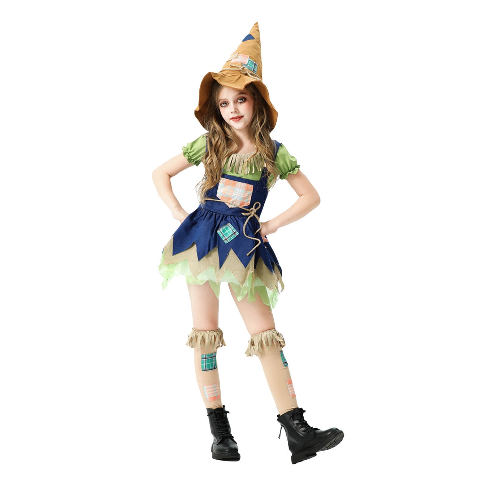 Odeerbi Kids Girls Halloween Dresses Role Play Stage Performance Dress ...