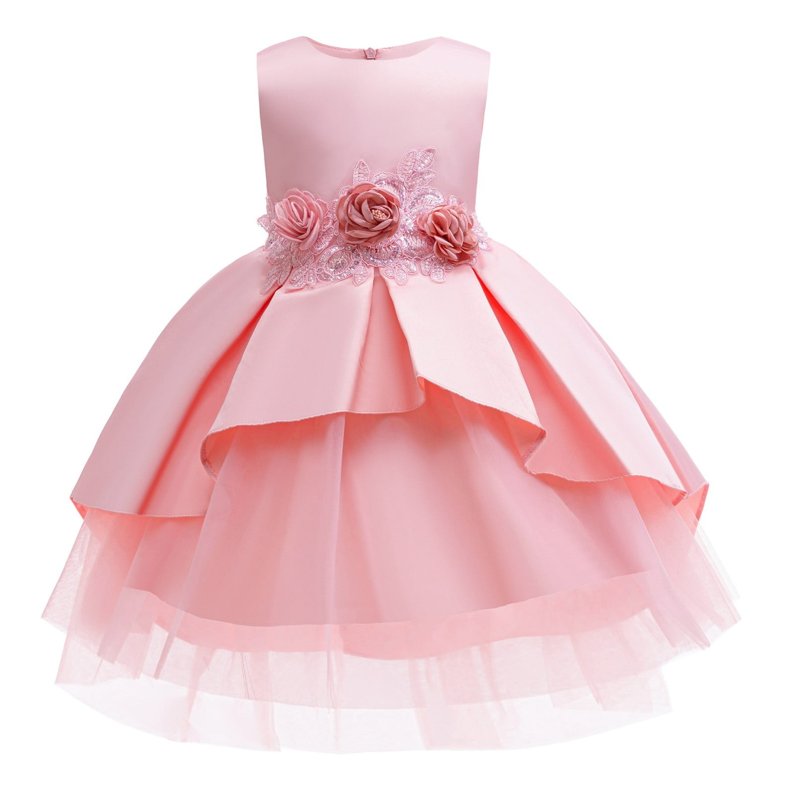 Odeerbi Kids Girls Princess Dresses Party Gowns Printed Dress ...