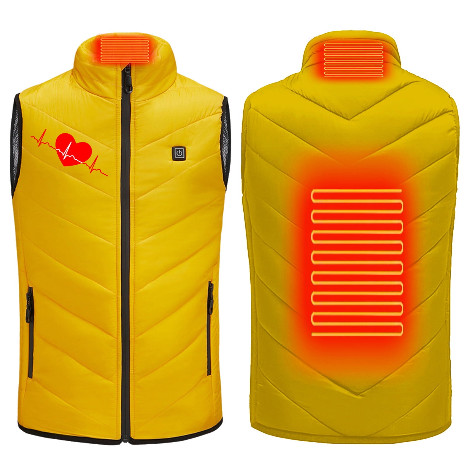 Odeerbi Kids Heated Vest with 2 Heating Zones Winter Warm Lightweight ...