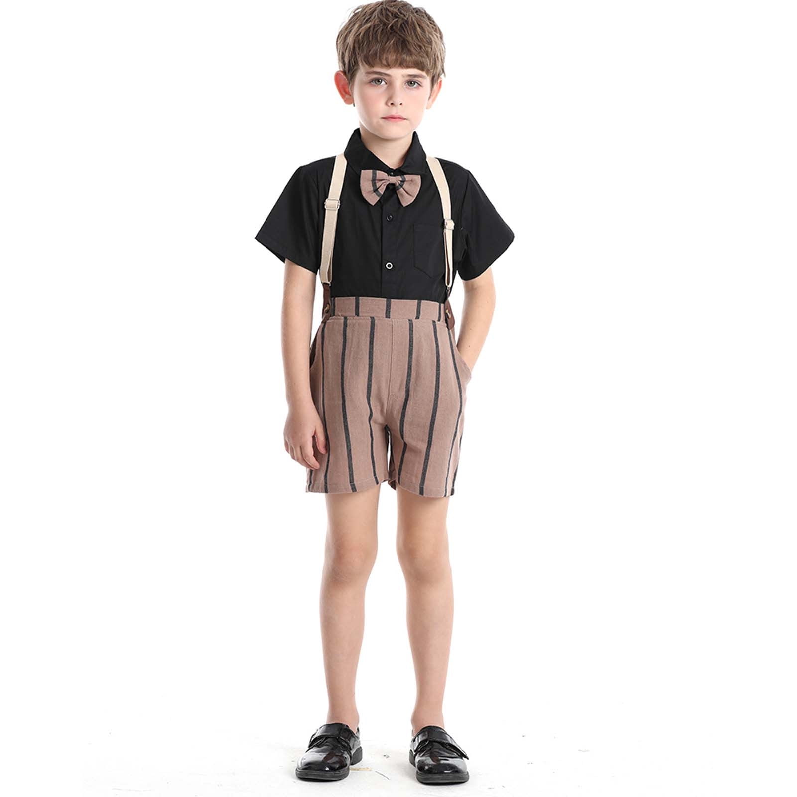 Odeerbi Kids Two-piece Set Toddler Boys Formal Suit Gentleman School ...