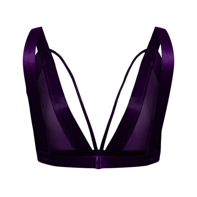 Odeerbi Lounge Bras for Women 2024 Elegant Sexy Soild Color Lace Vest ...