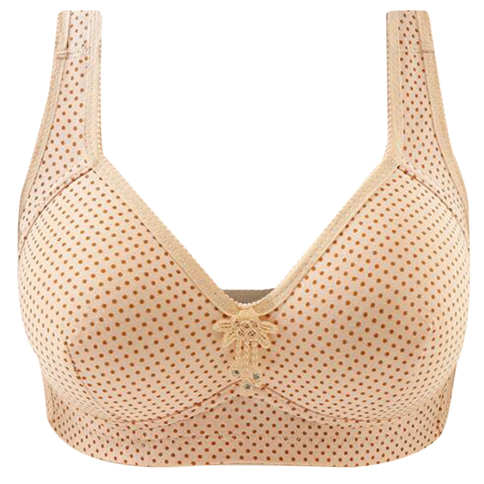 Odeerbi Lounge Bras for Women No Underwire Push Up Comfortable Printing ...