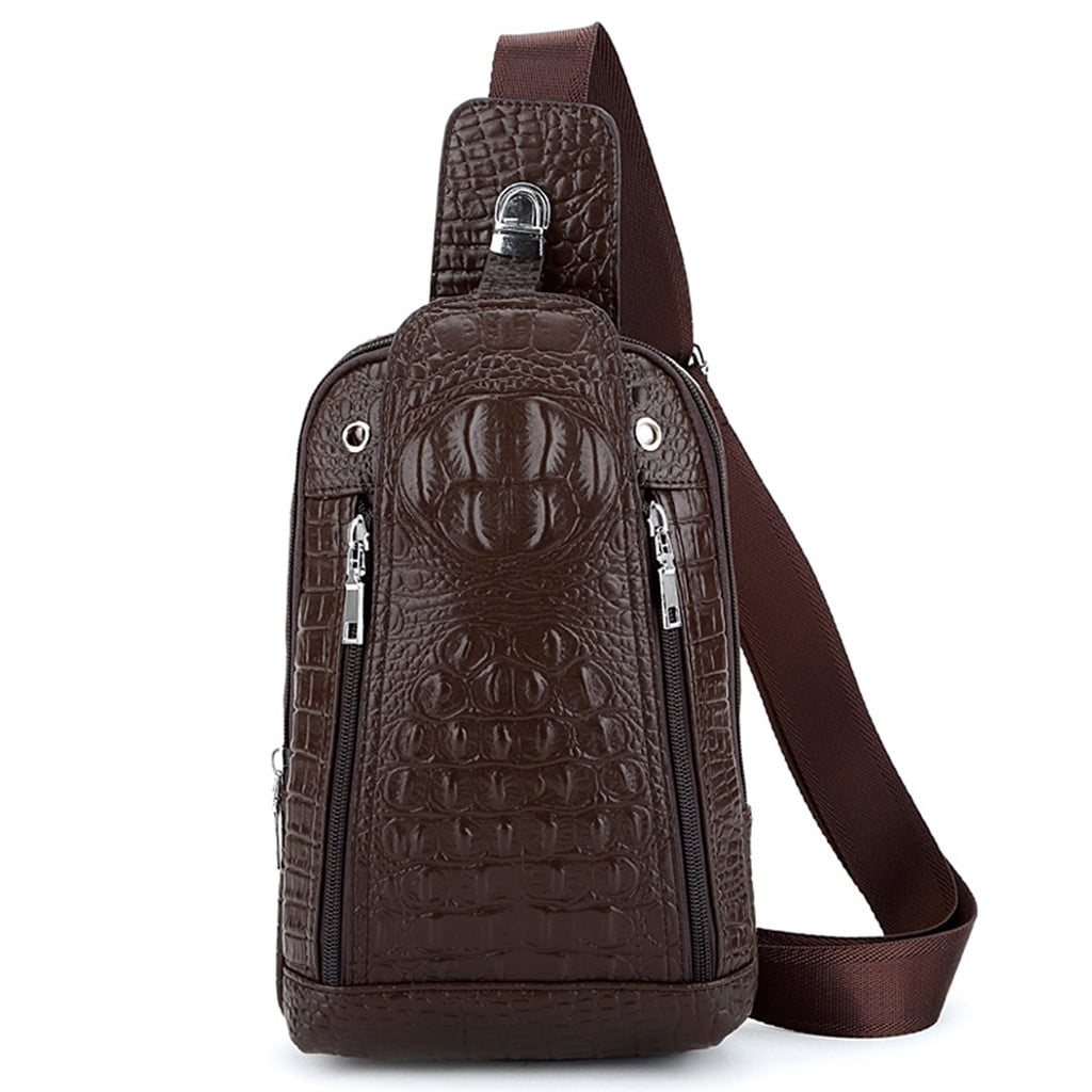 Odeerbi Men's Crossbody Bags New Fashion Chest Bag 2025 Casual Shoulder ...