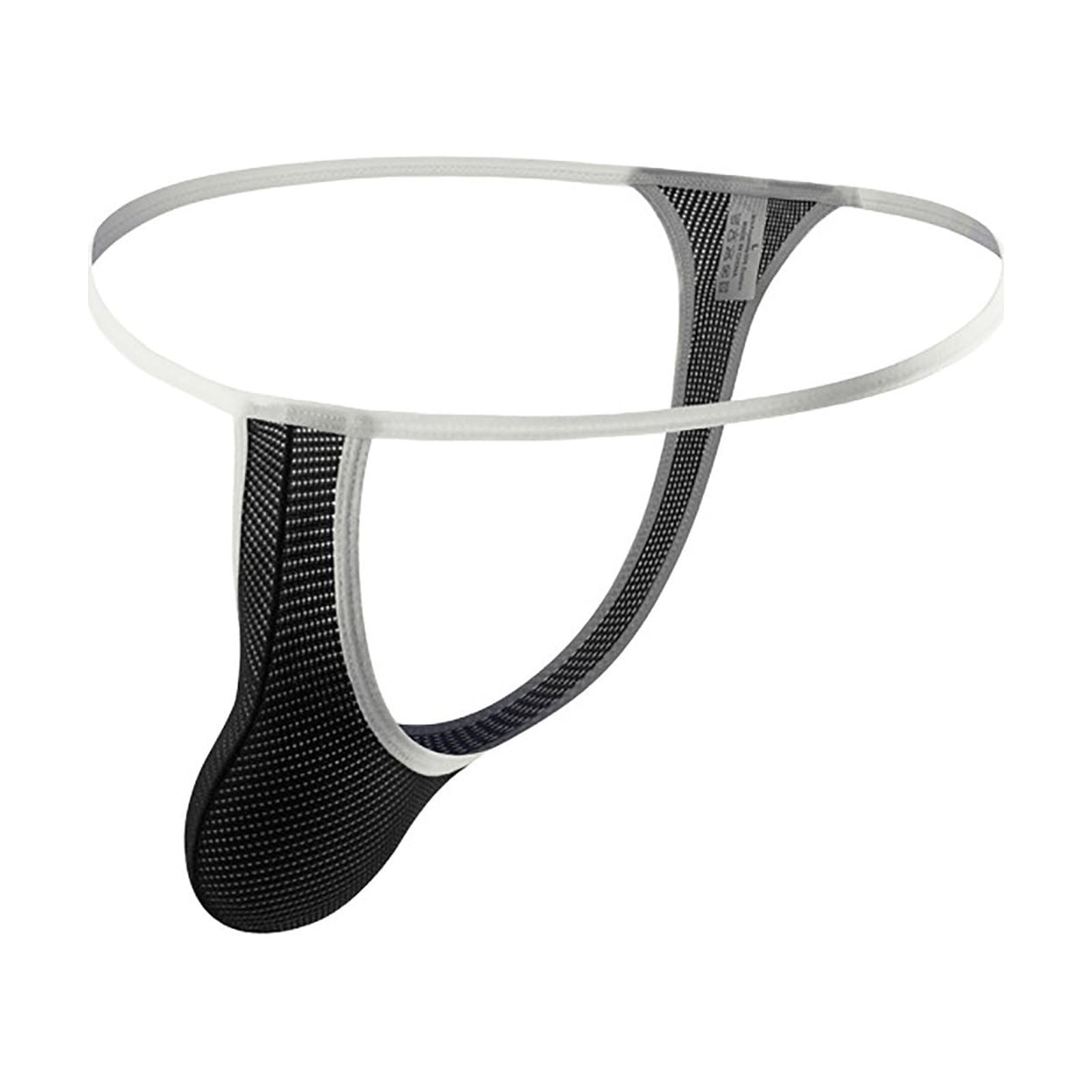 Odeerbi Mens Underwear Seamless Thongs Breathable Mesh Solid Color ...