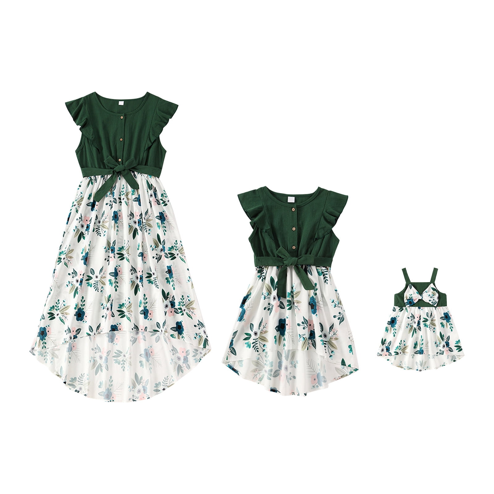 Odeerbi Mommy And Me Matching Dresses Girls Parent-child Trendy Small ...