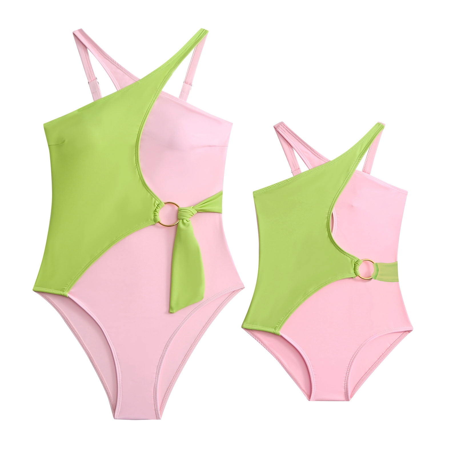 Odeerbi Mommy and Me Swimsuits One Piece Swimsuit for Kids Girls ...