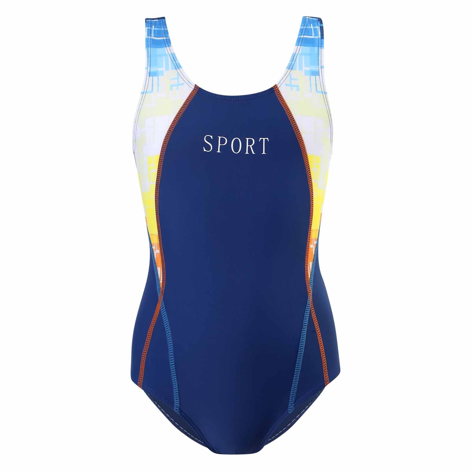 Odeerbi One Piece Swimsuit for Toddler Girls Bathing Suit High Cut ...