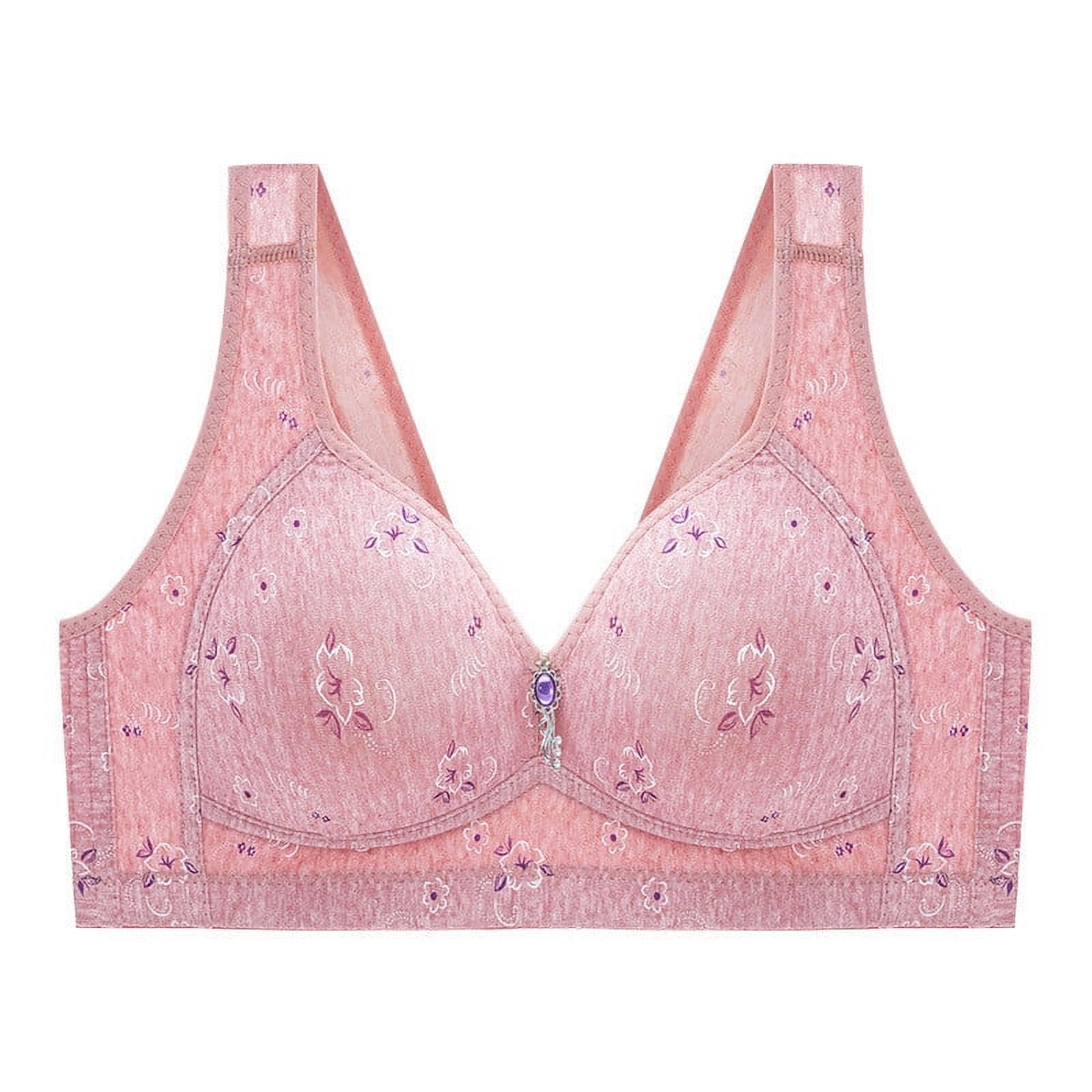 Odeerbi Plus Size Lounge Bras for Women 2025 Sexy Lace Flower Print Non ...