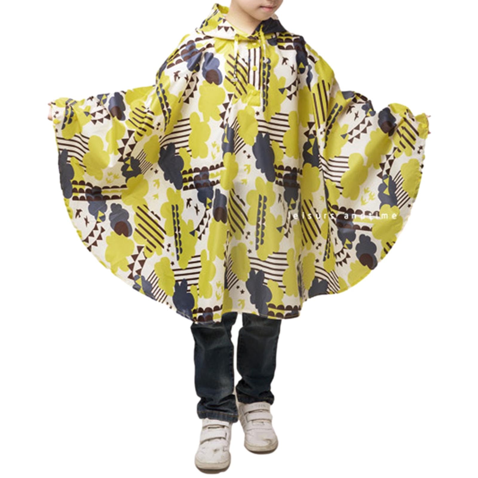 Odeerbi Rain Coats Kids Rain Jacket Waterproof Girls Boys Rain Cape Kid Hooded Jacket Hooded ...