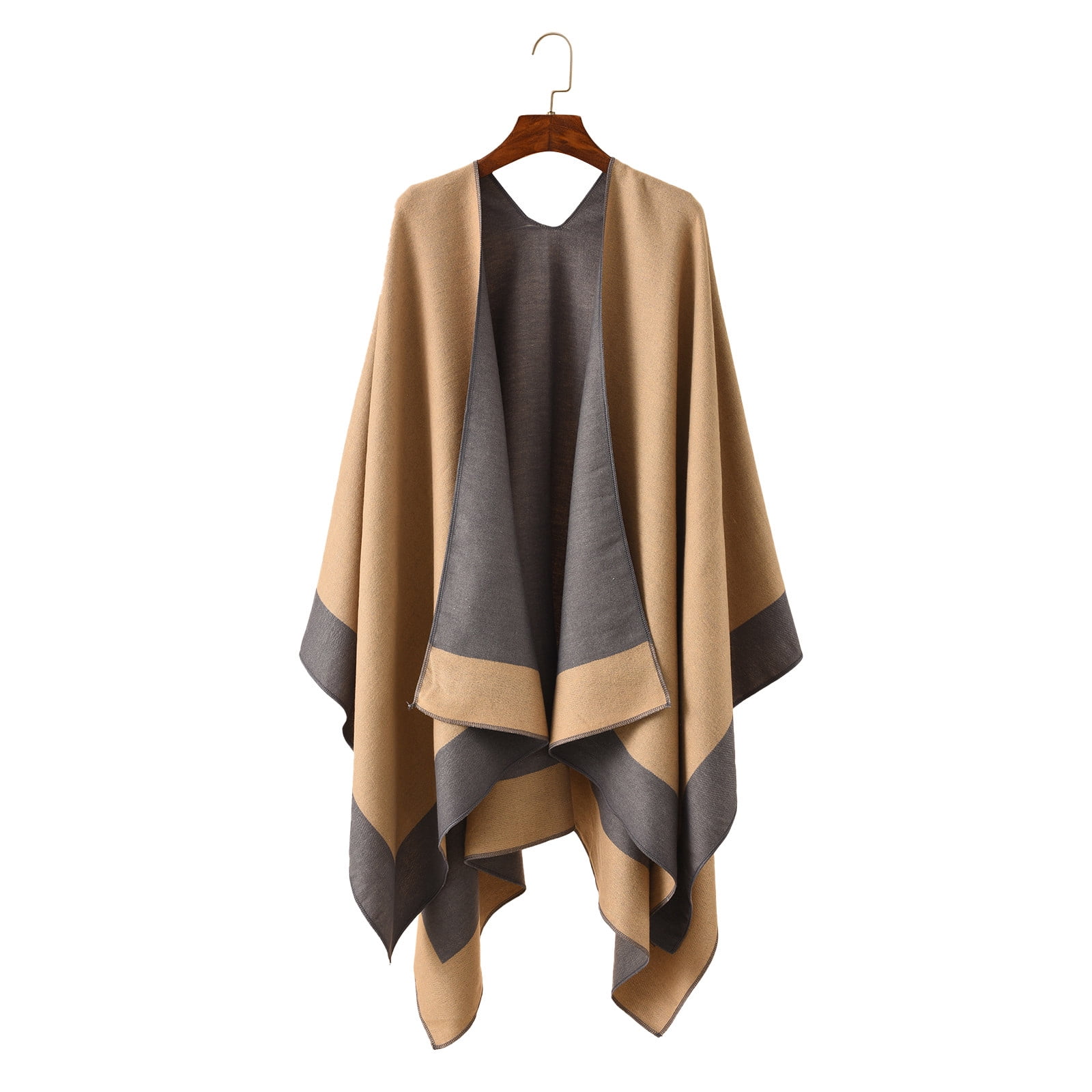 Odeerbi Shawl Wraps for Women 2025 Fall Winter Poncho Open Front Cape ...