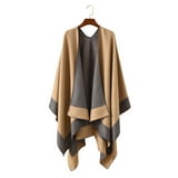 Odeerbi Shawl Wraps for Women 2025 Fall Winter Poncho Open Front Cape Cardigan Trendy Color ...