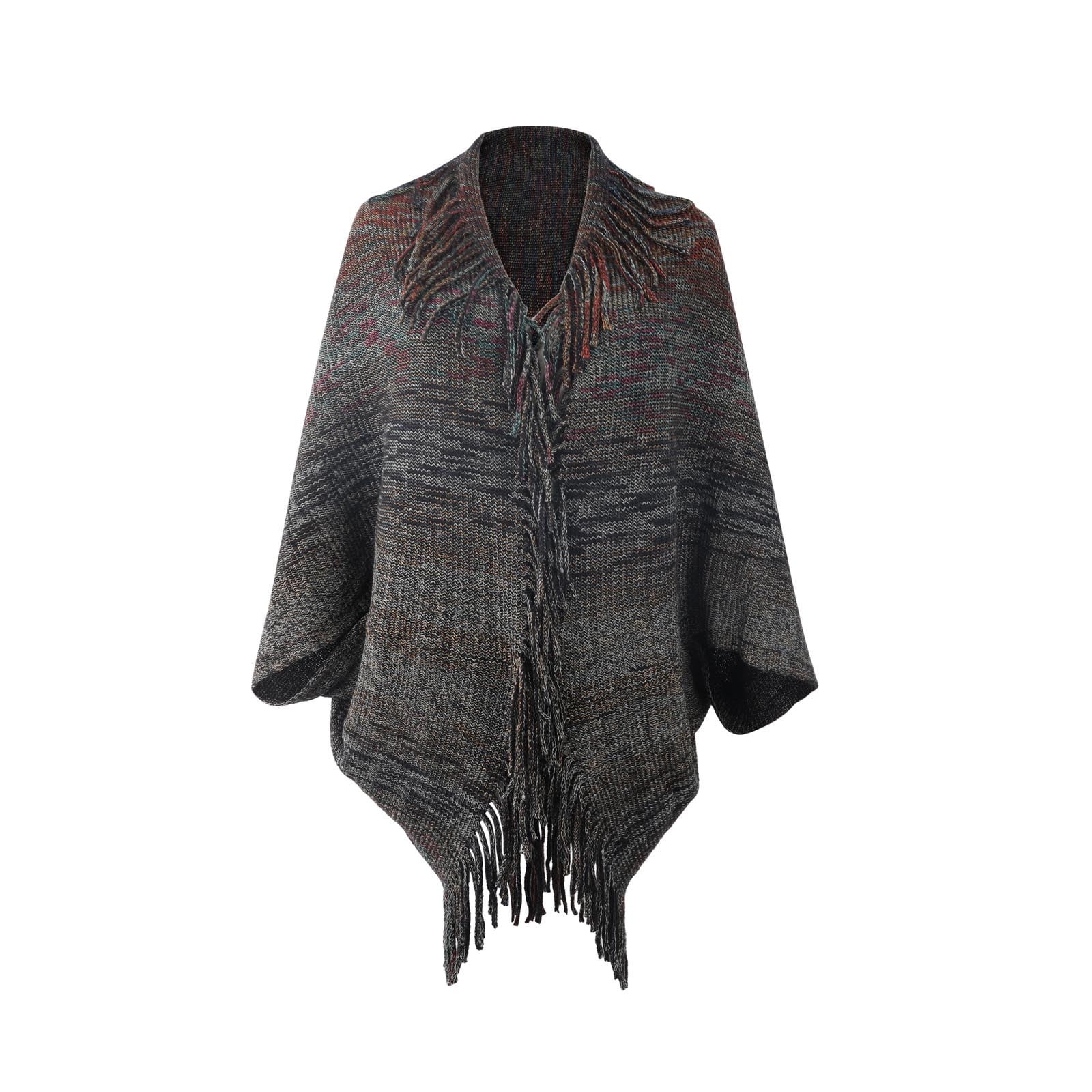 Odeerbi Shawl Wraps for Women 2025 Fall Winter Poncho Open Front Cape Cardigan Trendy Hollow Out ...