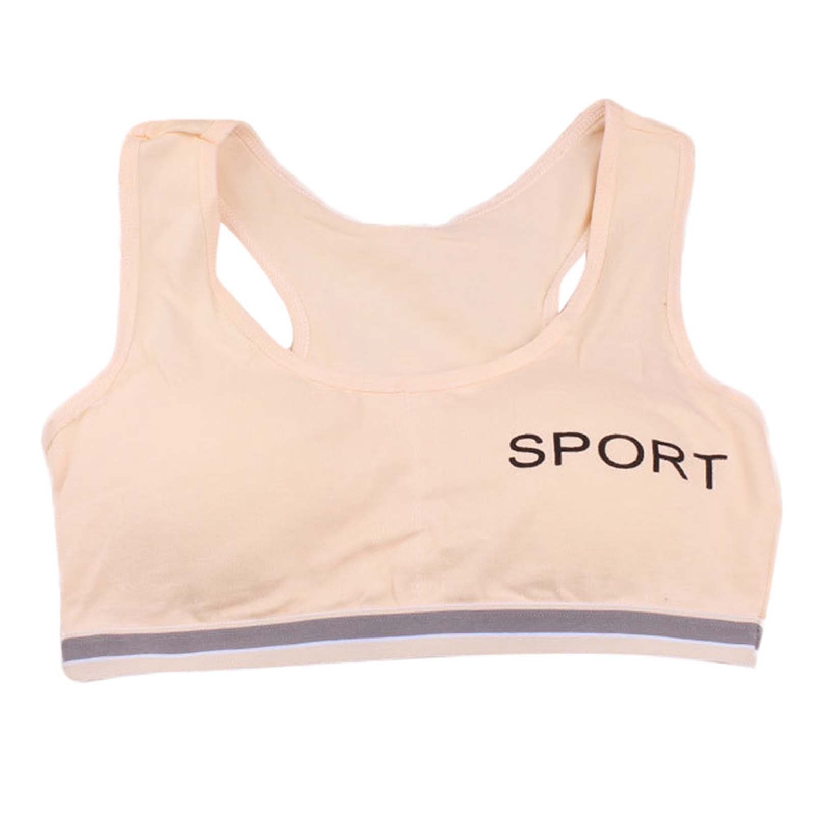 Odeerbi Sports Bras for Girls Racerback Training Bras Kids Underwear ...