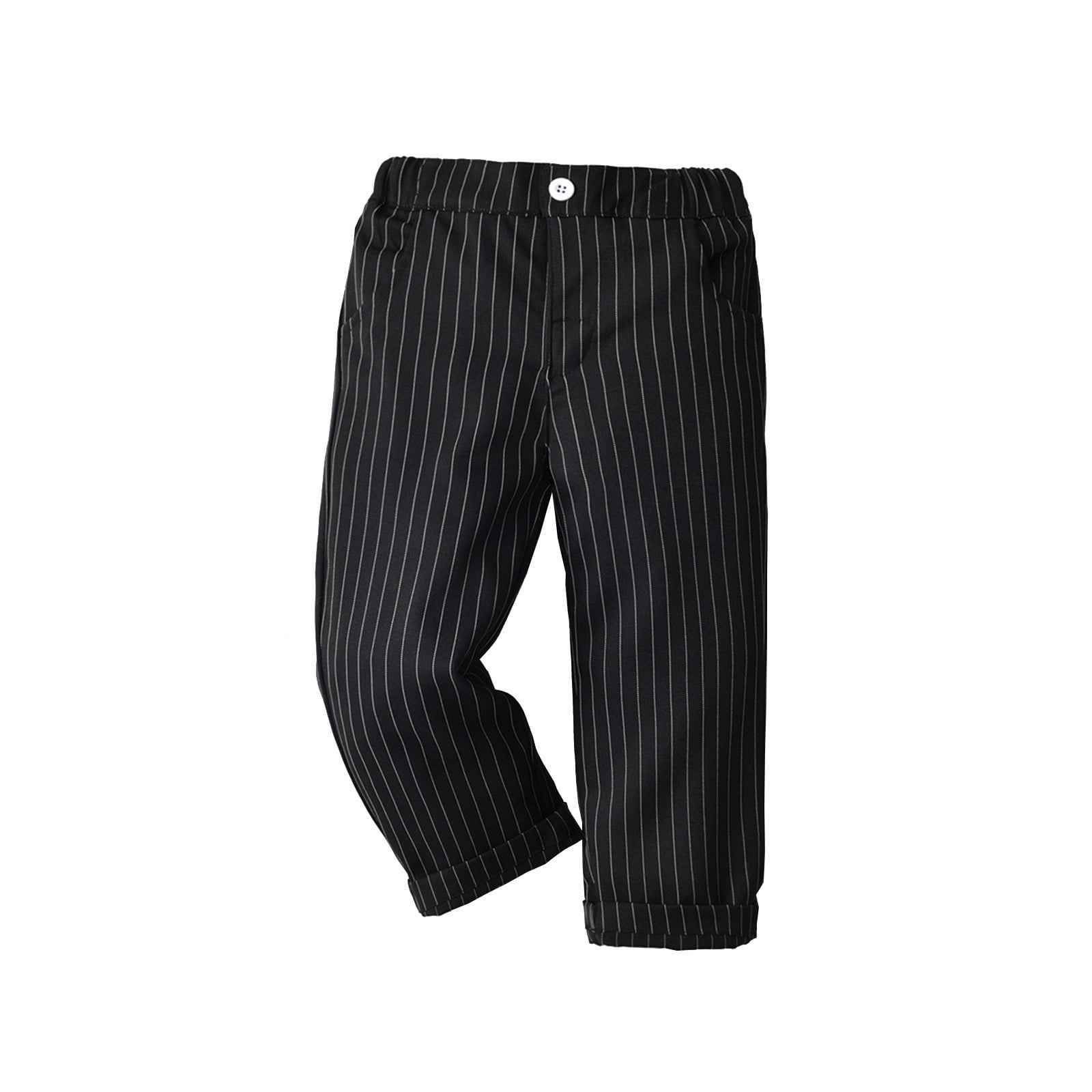Odeerbi Kids Boys Dress Pants Striped Suit Pants Uniforms Pants Kids ...