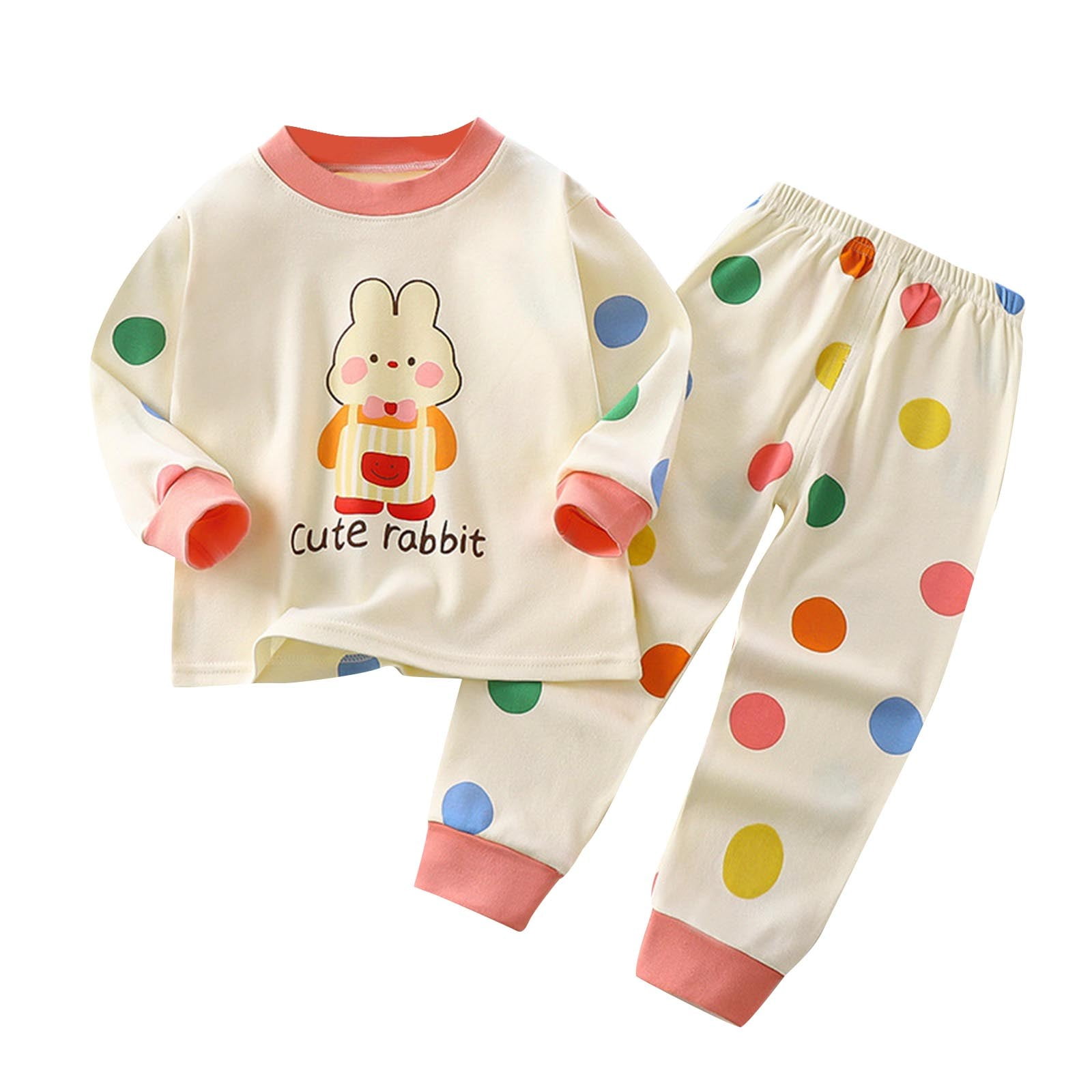 Odeerbi Toddler Boys Girls Long Johns Cartoon Print Thermal Underwear ...