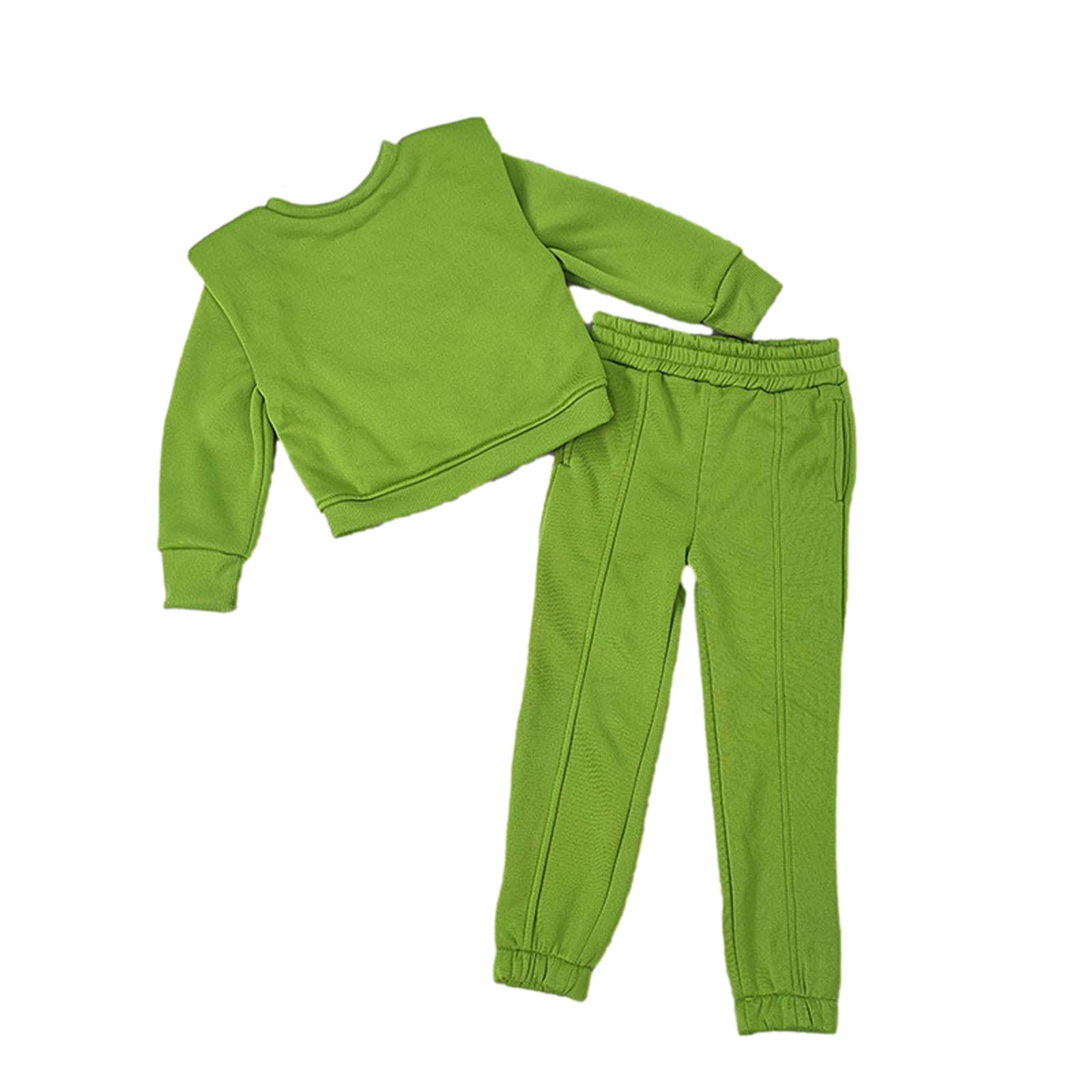 Odeerbi Toddler Boys Girls Sweatshirt Kids Two Piece Tracksuits Set ...