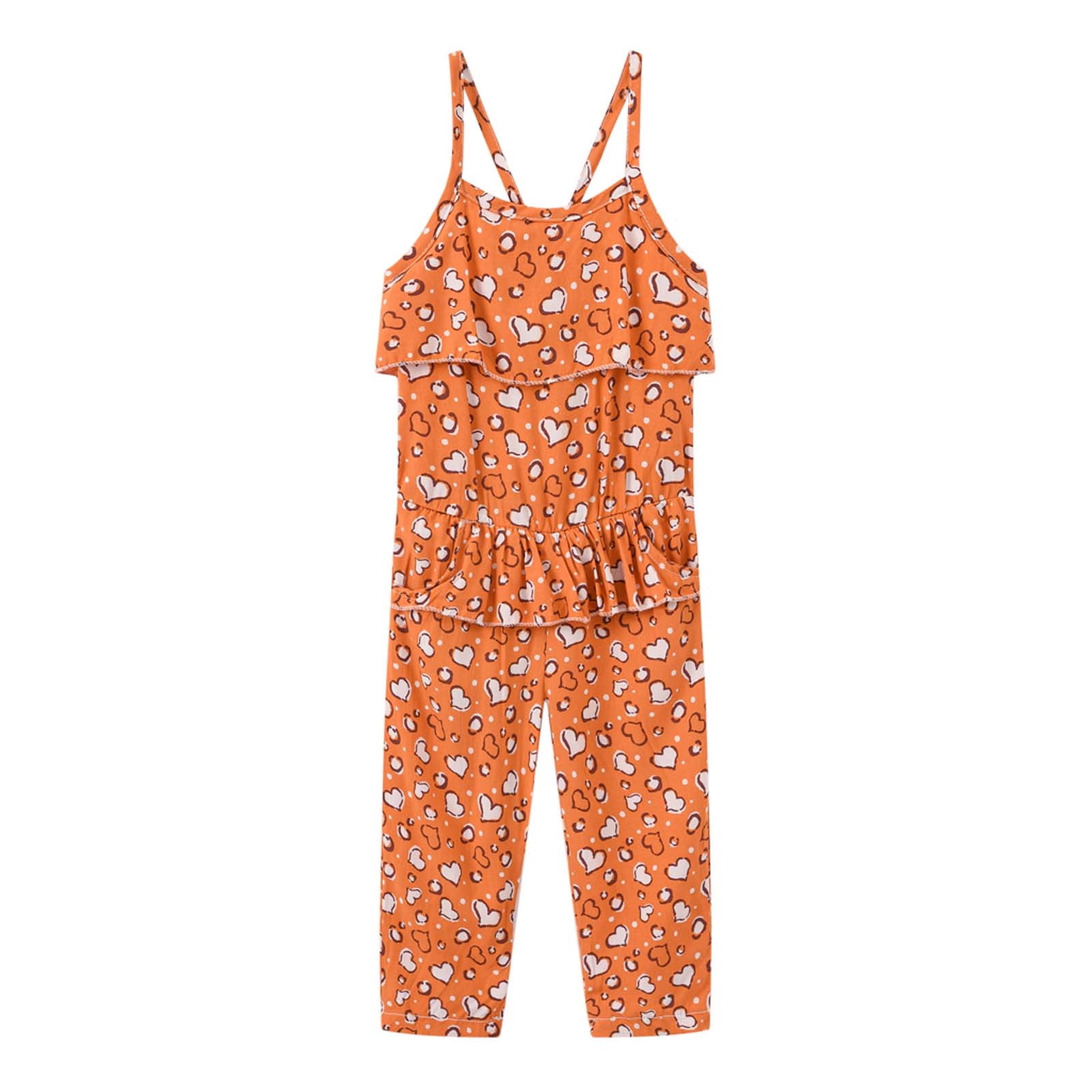 Odeerbi Toddler Floral Romper Kids Girls Summer Fashion 2025 Casual ...