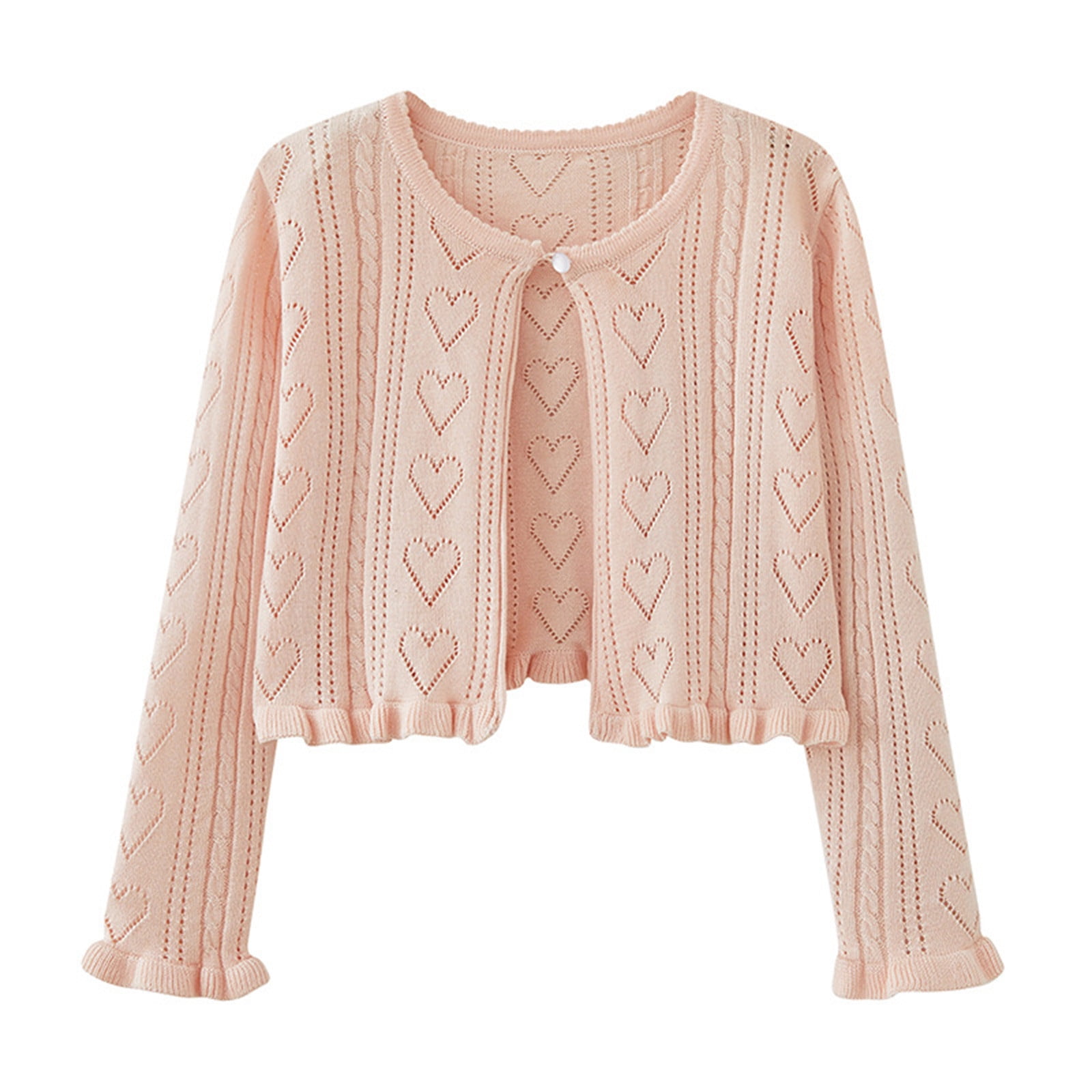 Odeerbi Toddler Girls Bolero Cardigan Cropped Shrugs Knit Cover Up Kids ...