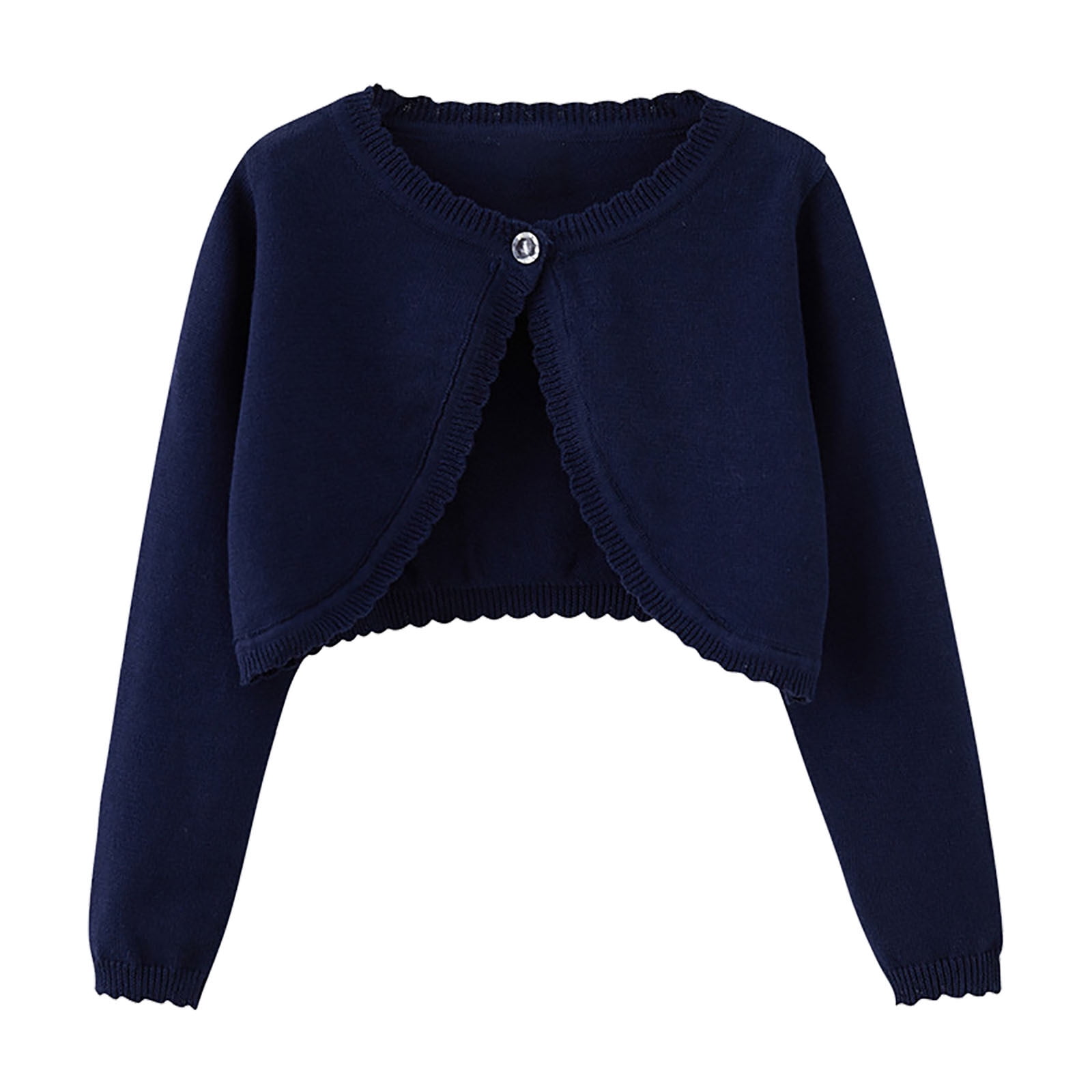Odeerbi Toddler Girls Bolero Cardigan Cropped Shrugs Knit Cover Up Kids ...