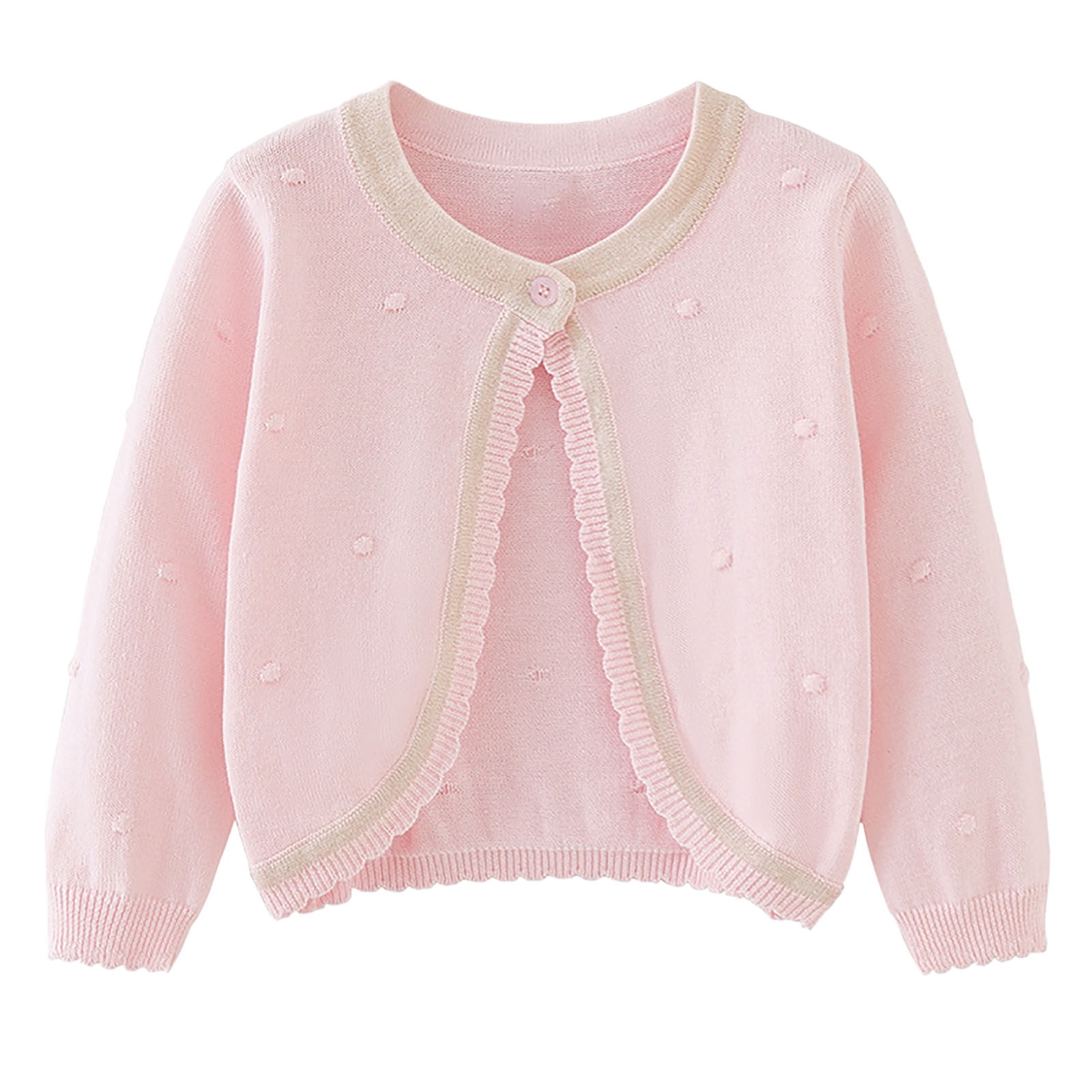 Odeerbi Toddler Girls Bolero Cardigan Cropped Shrugs Knit Cover Up Kids ...