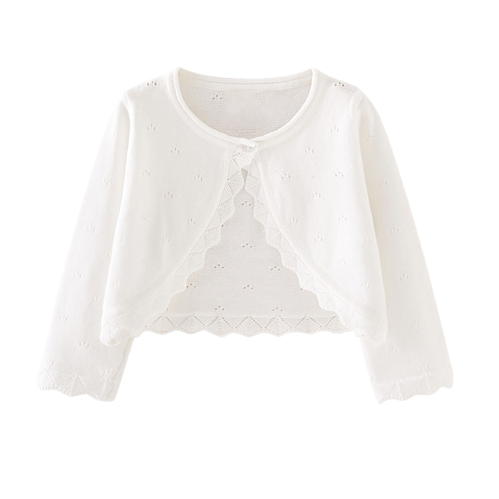 Odeerbi Toddler Girls Bolero Cardigan Cropped Shrugs Knit Cover Up Kids ...