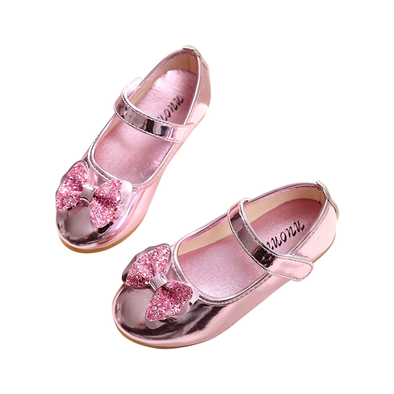 Odeerbi Toddler Girls Bow Princess Sandals Step-in Shoes Fall Princess ...
