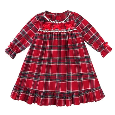 ASDFVBKG Girls Christmas Dresses Size 6-8t Round Neck Midi Long Sleeve ...