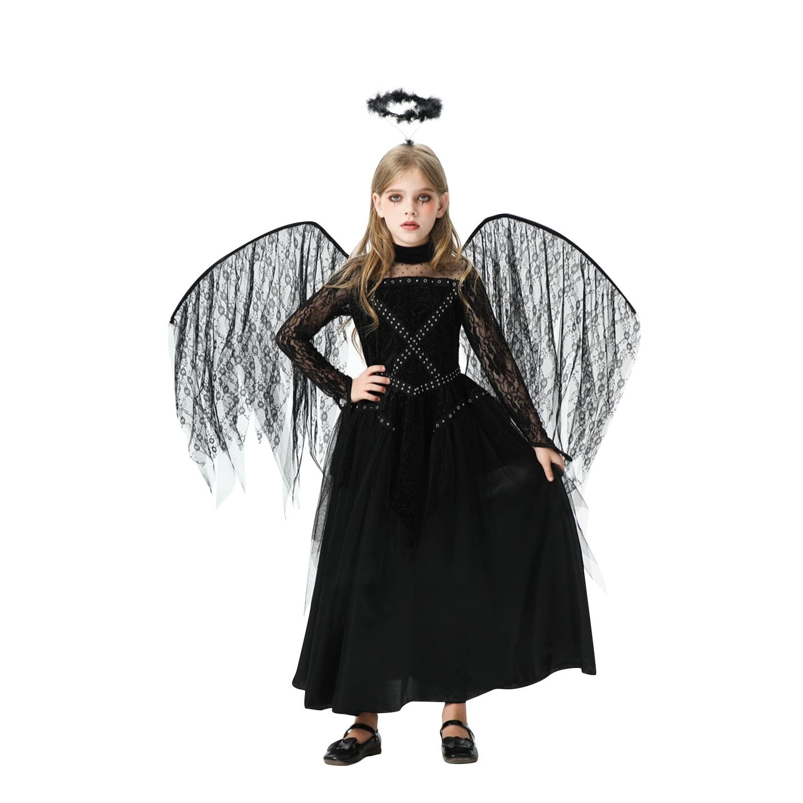 Odeerbi Toddler Girls Long Sleeve Halloween Dress Stage Performance ...