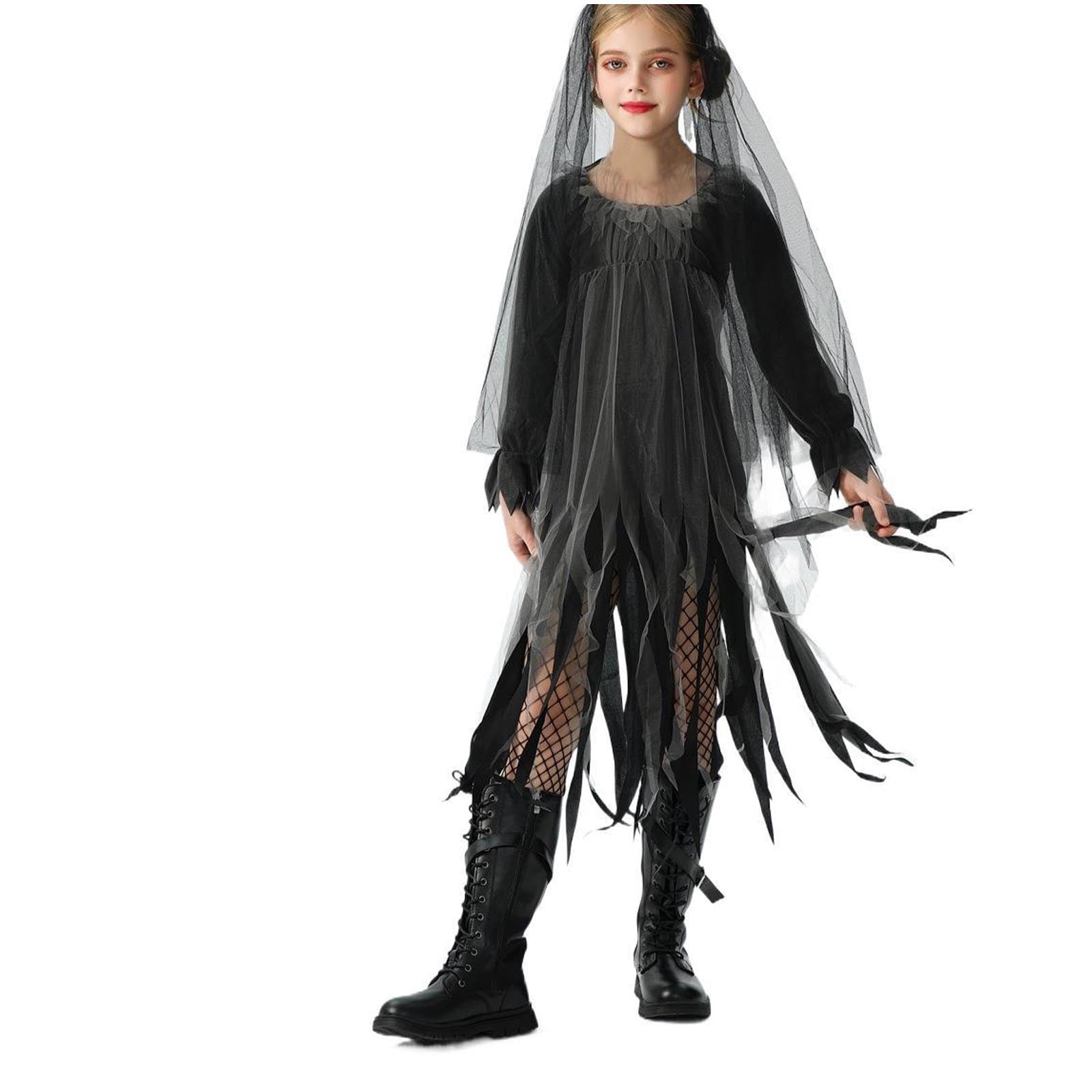 Odeerbi Toddler Girls Long Sleeve Halloween Dress Stage Performance ...