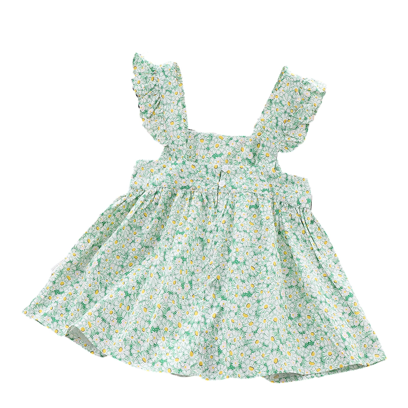 Odeerbi Toddler Girls Tank Dress Floral Sun Dress 1-6 Years Children's ...