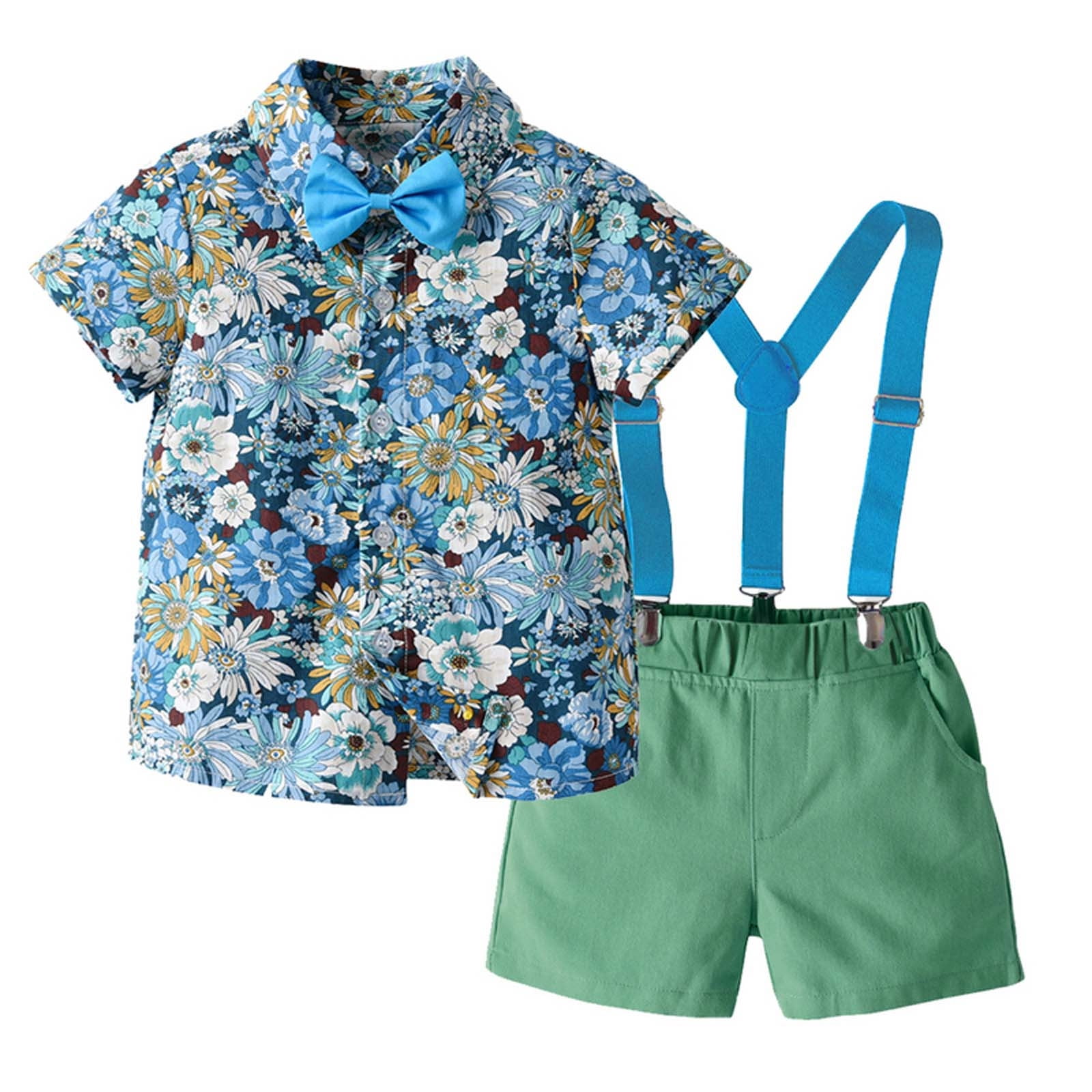 Odeerbi Toddler Two-piece Set Boys Formal Suit Gentleman School Uniform ...
