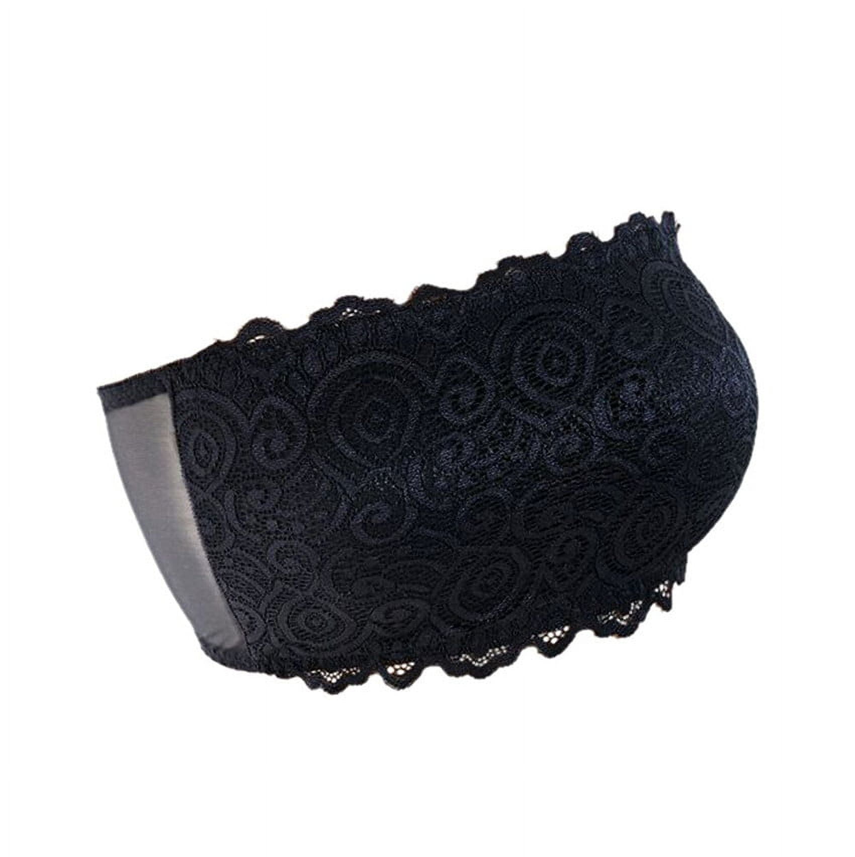 Odeerbi Tube Tops for Women Strapless Bras Erogenous Lace Casual Crop ...