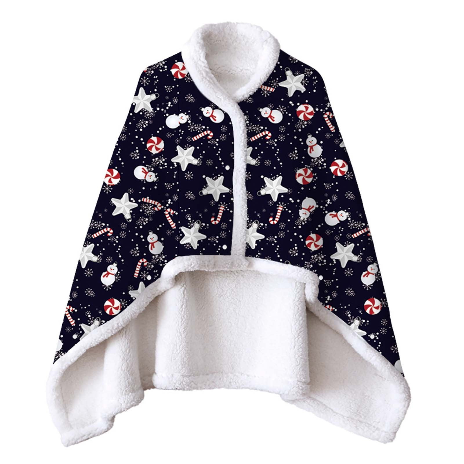 Odeerbi Wearable Blanket Baby Thick Double Sided Blankets Christmas ...