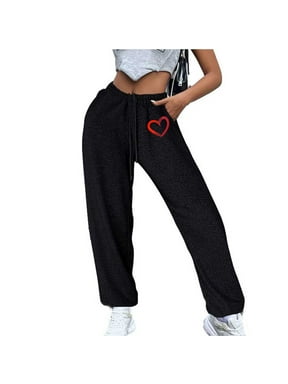 3 Pack: Women's Relaxed Fit Fleece Open Bottom Sweatpants Pockets ...