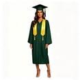 Odeerbi Women's Graduation Gown Set Woven Degree Robe with Cap, Tassel ...