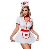 Odeerbi Women's Lingerie Bodysuit Set 2025 Valentine's Day Desire Nurse ...