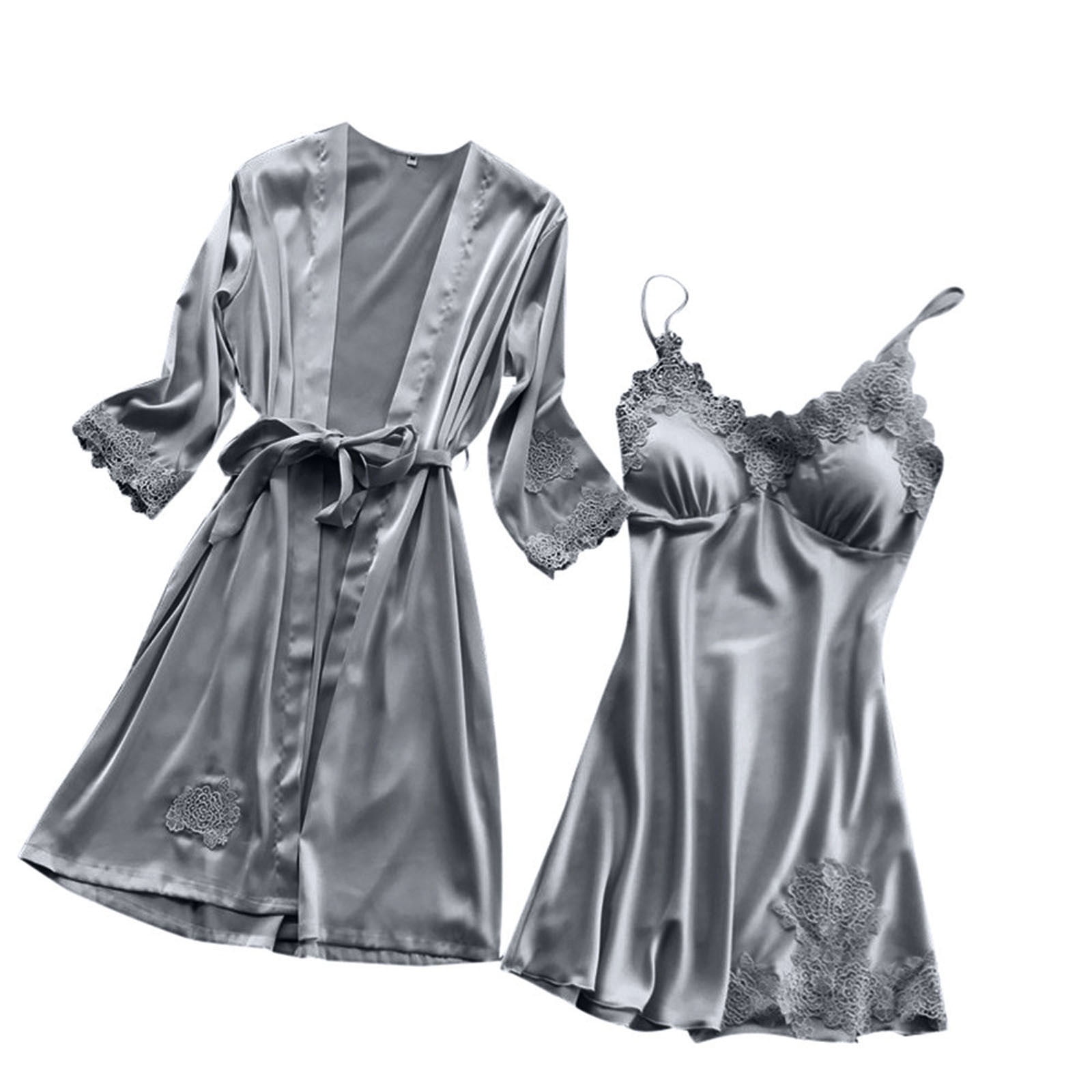 Odeerbi Women's Lingerie Dress Set 2025 Valentine's Day Lingerie Silk ...