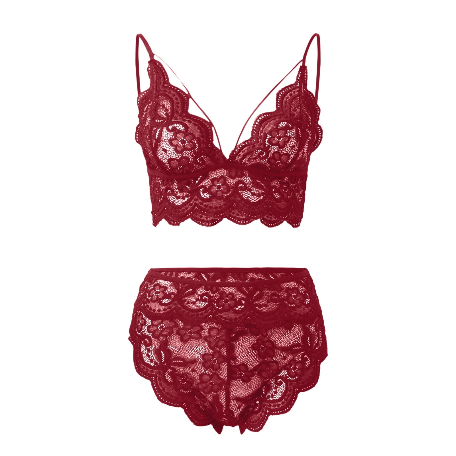 Odeerbi Womens Lingerie Set 2024 Valentines Day Lingerie Sexy Lace