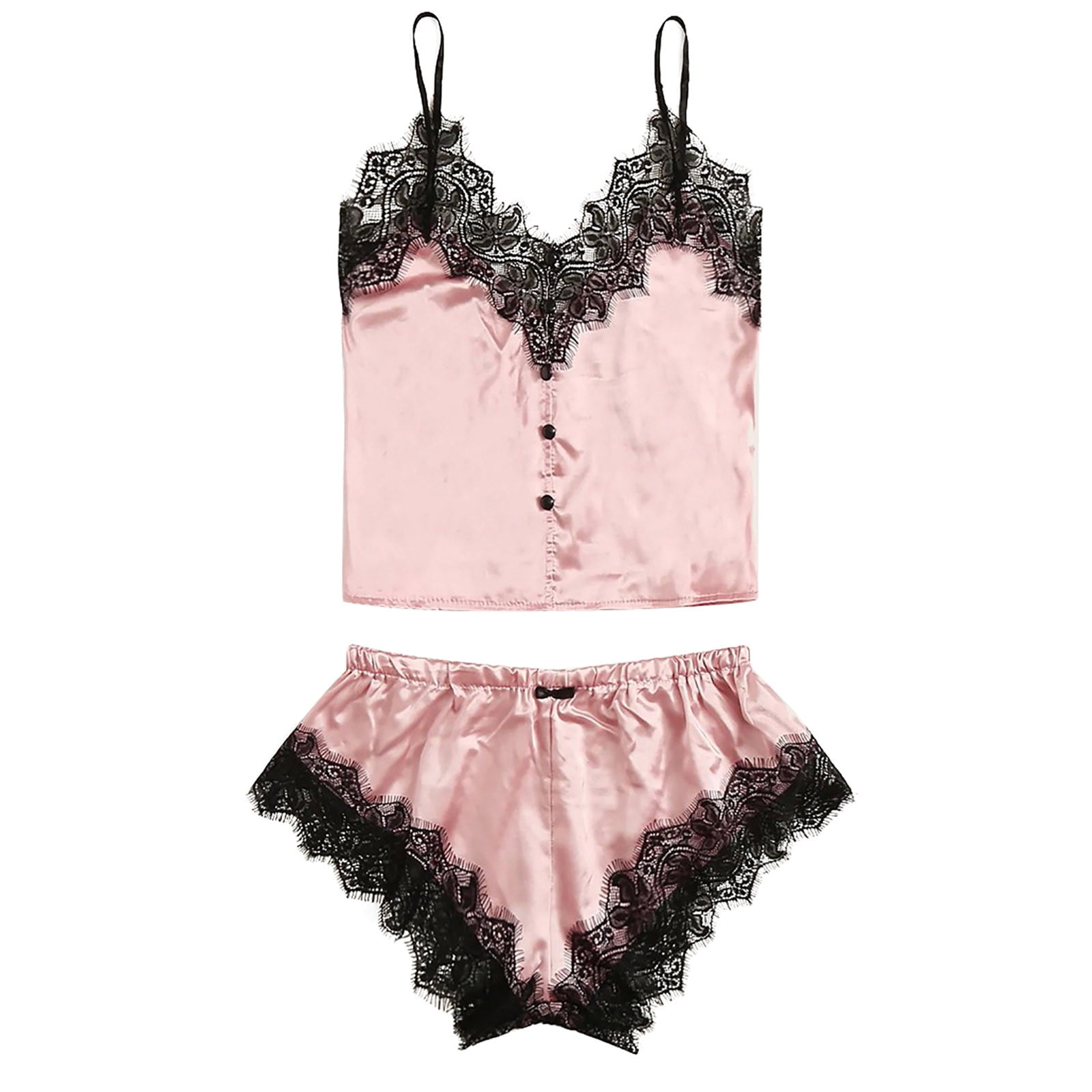 Odeerbi Womens Satin Lingerie Set 2024 Valentines Day Sexy Lingerie