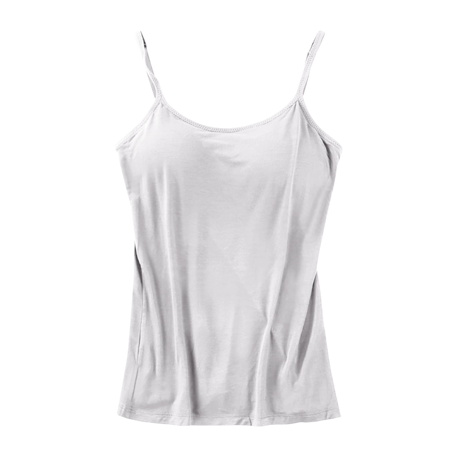 Odeerbi Womens Tank Tops with Built in Bras Sports Bra Bralette Padded ...
