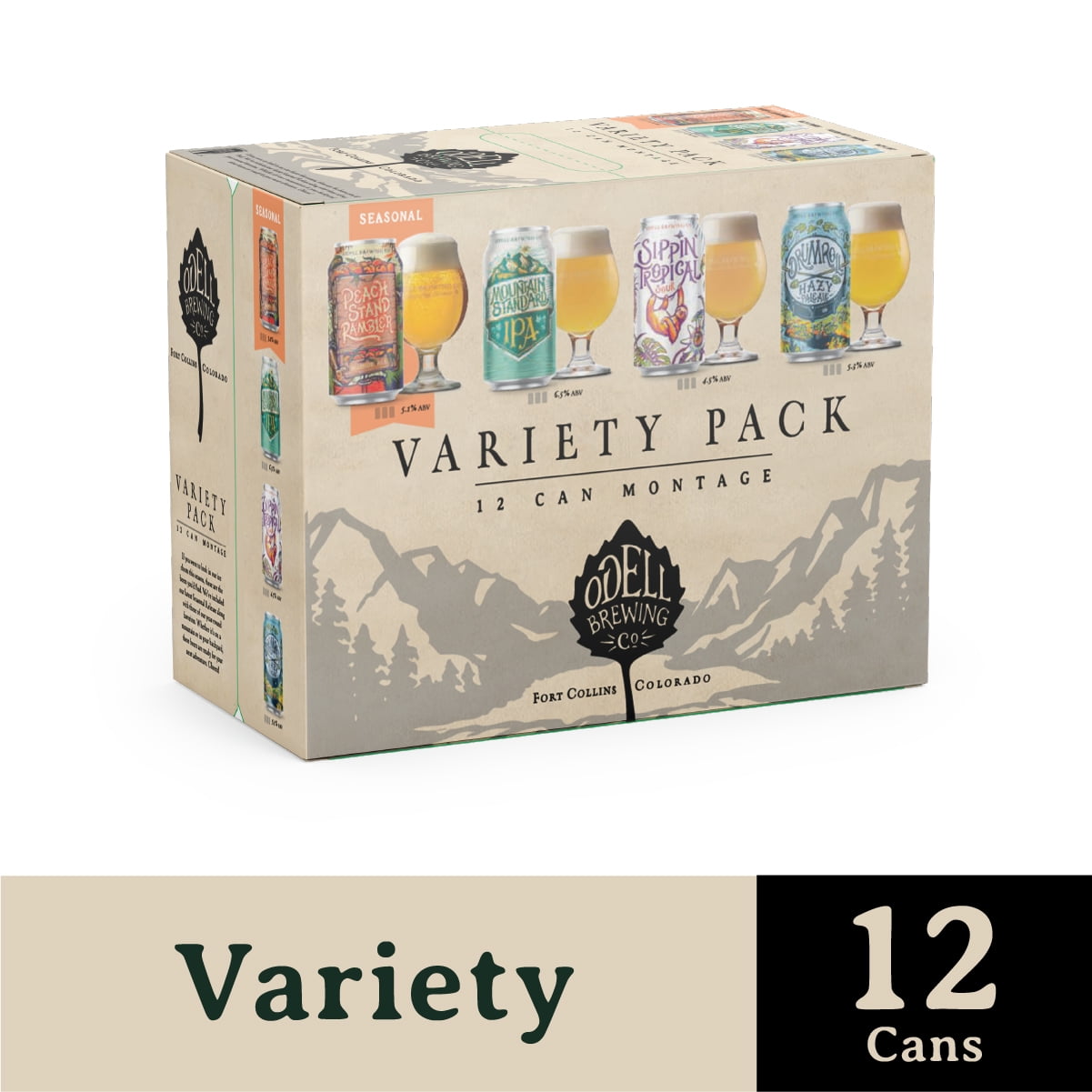 Odell Brewing Montage Variety Pack Craft Beer, 12 fl oz, 12 Pack ...