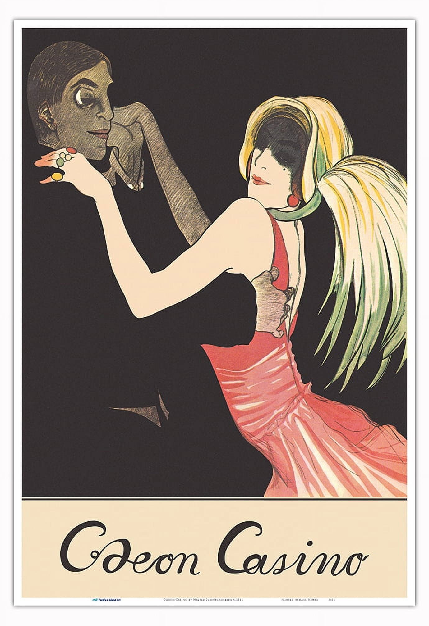 Odeon Casino - Vintage Dance Poster by Walter Schnackenberg c.1911 ...
