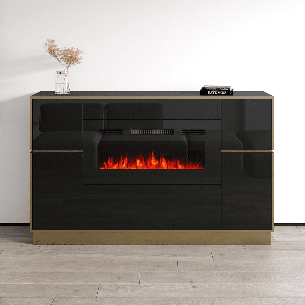 Odessa BL-EF Fireplace Sideboard - Walmart.com