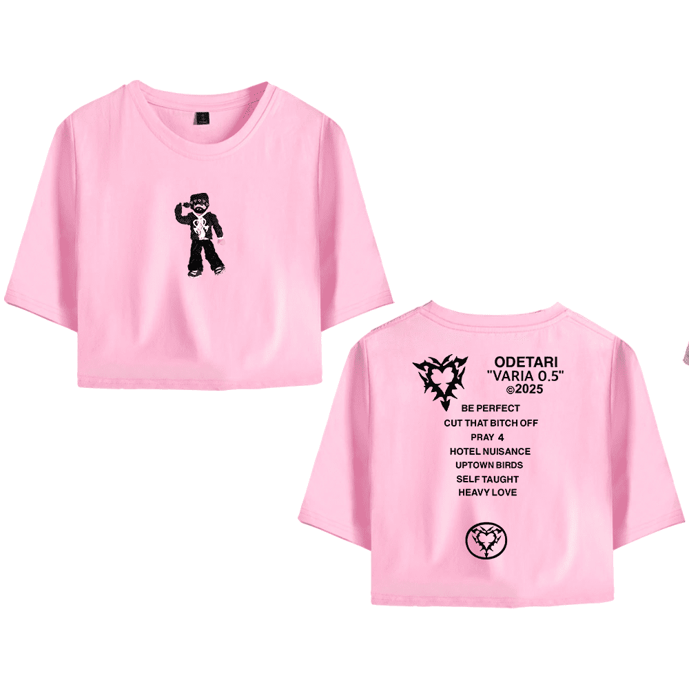 Odetari Merch Playdough Crop Top Midriff-Baring T-shirt Women Girl ...