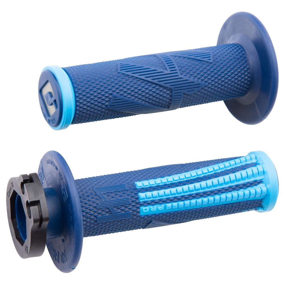 Odi V2 Emig Pro MX Lock-On Grips Navy Blue/Cyan - Walmart.com